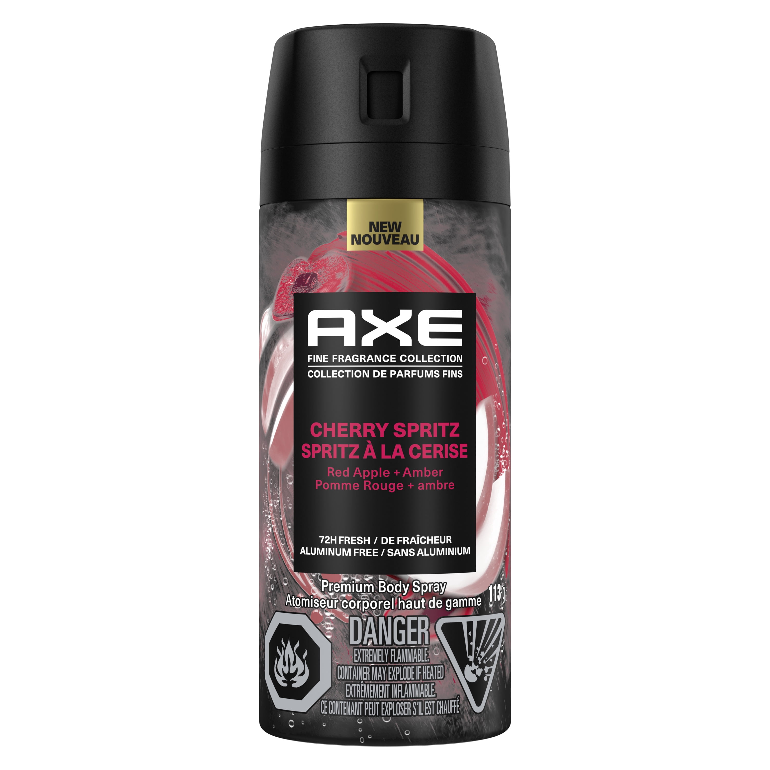 AXE Fine Fragrance Collection Premium Deodorant Body Spray Cherry ...