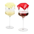 4 Pack Reusable Mesh Wine Glass Covers Weighted Outdoor Dust Proof ...