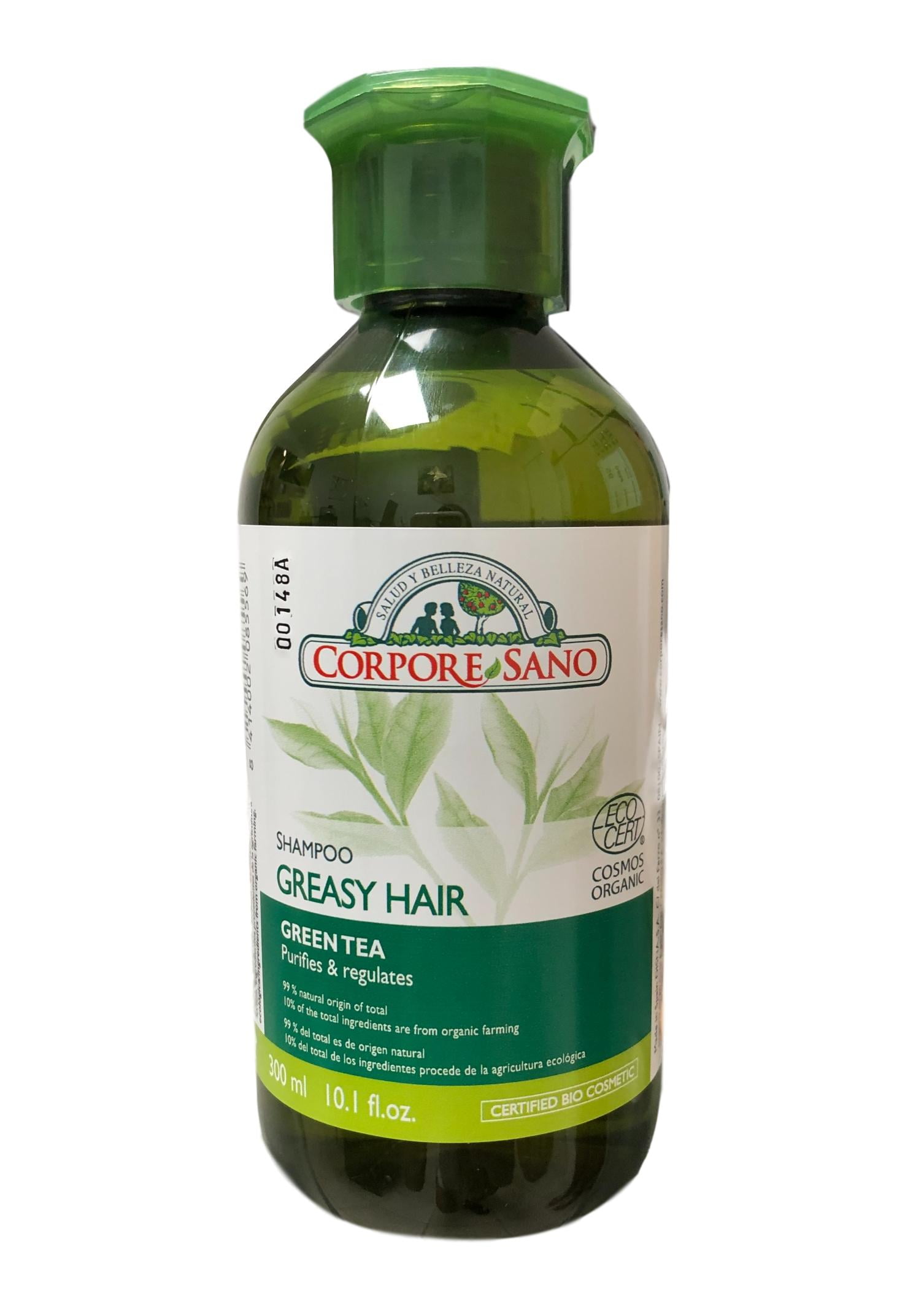 CORPORE SANO GREASY OILY HAIR SHAMPOO- WITH GREEN TEA -HYPOALLERGENIC ...