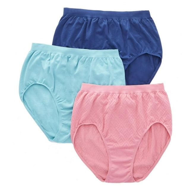 Womens Bali Dfak88 Comfort Revolution Microfiber Brief Panty 3 Pack