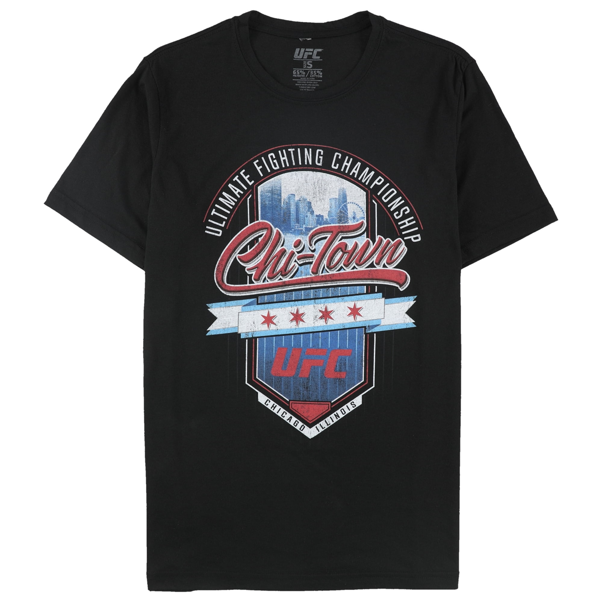 Camiseta gráfica UFC Chi-Town para hombre UFC negra pequeña | Walmart ...