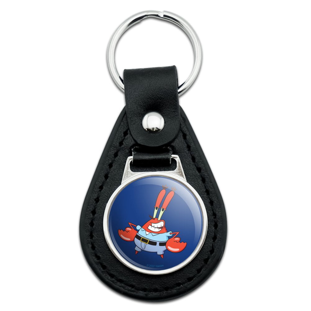 Black Leather SpongeBob Mr. Krabs Pose Keychain - Walmart.com
