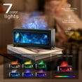 Essential Oil Diffuser, Fireplace Fire Flame Aromatherapy Diffuser ...