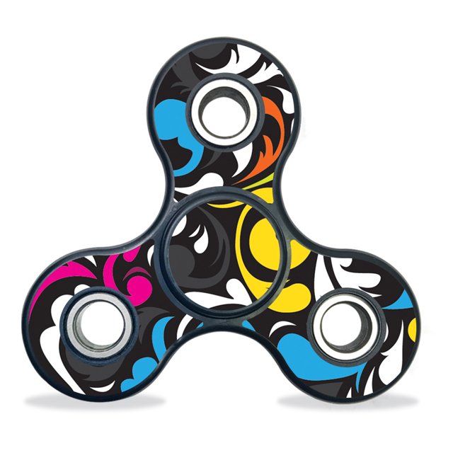 Skin Decal Wrap Compatible With Fidget Spinner Hand Tri Fydget toy ...