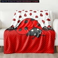Cute Ladybug Pattern Blanket, Soft Touch for Naps & Office Use, Home ...