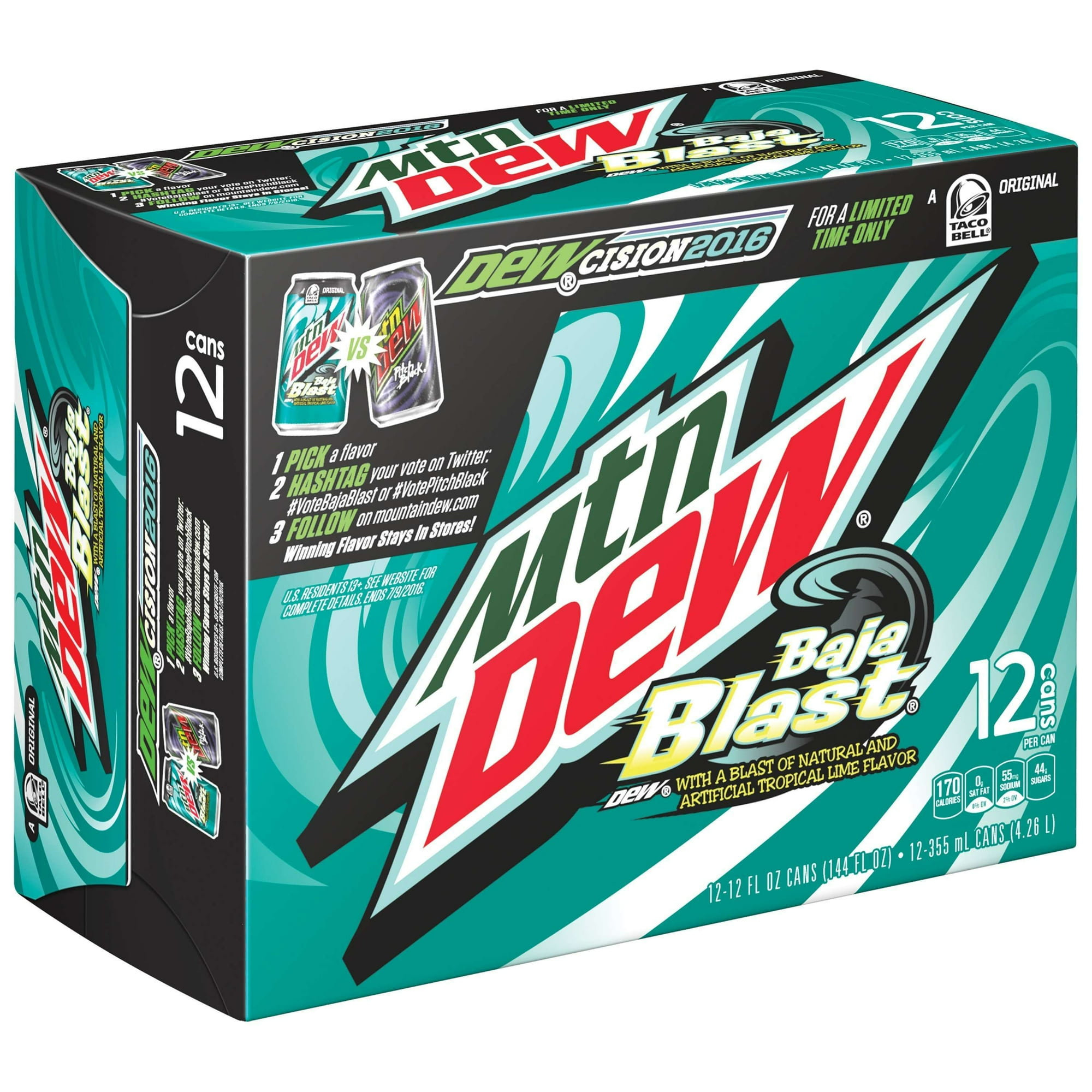 Mountain Dew Baja Blast 12 Pack