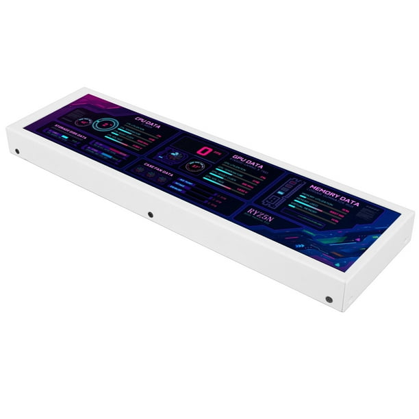 8.8in Computer Temp Monitor,1920x480 60Hz CPU GPU SSD Data Temperature ...