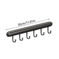 Kitchen Hooks Space Aluminum Hanging Rack Organize Kitchen Utensil S ...