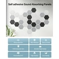 Kuchoow Soundproof Panels For Walls, 12-Pack Hexagon Self-Adhesive ...