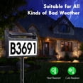 DEERDANCE Solar Address Sign Lighted House Numbers Waterproof, Solar ...