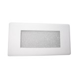 NICOR Lighting 10-Inch Textured Frosted Glass Recessed Step Lighting ...