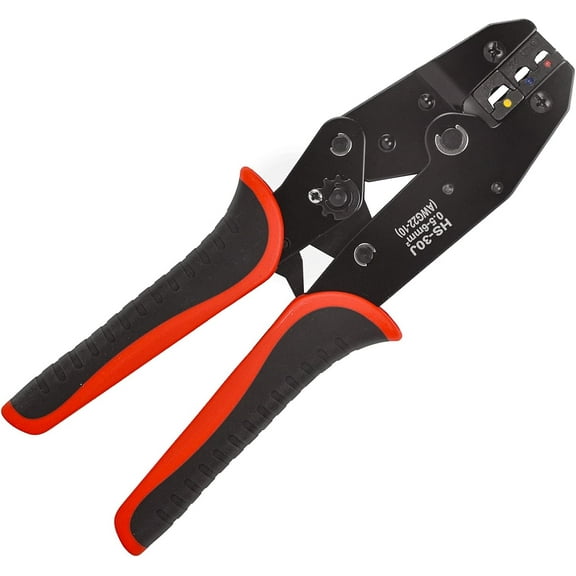 KFFKFF Crimping Tool Terminal Ratcheting Crimper, suitable for AWG22-10 ...