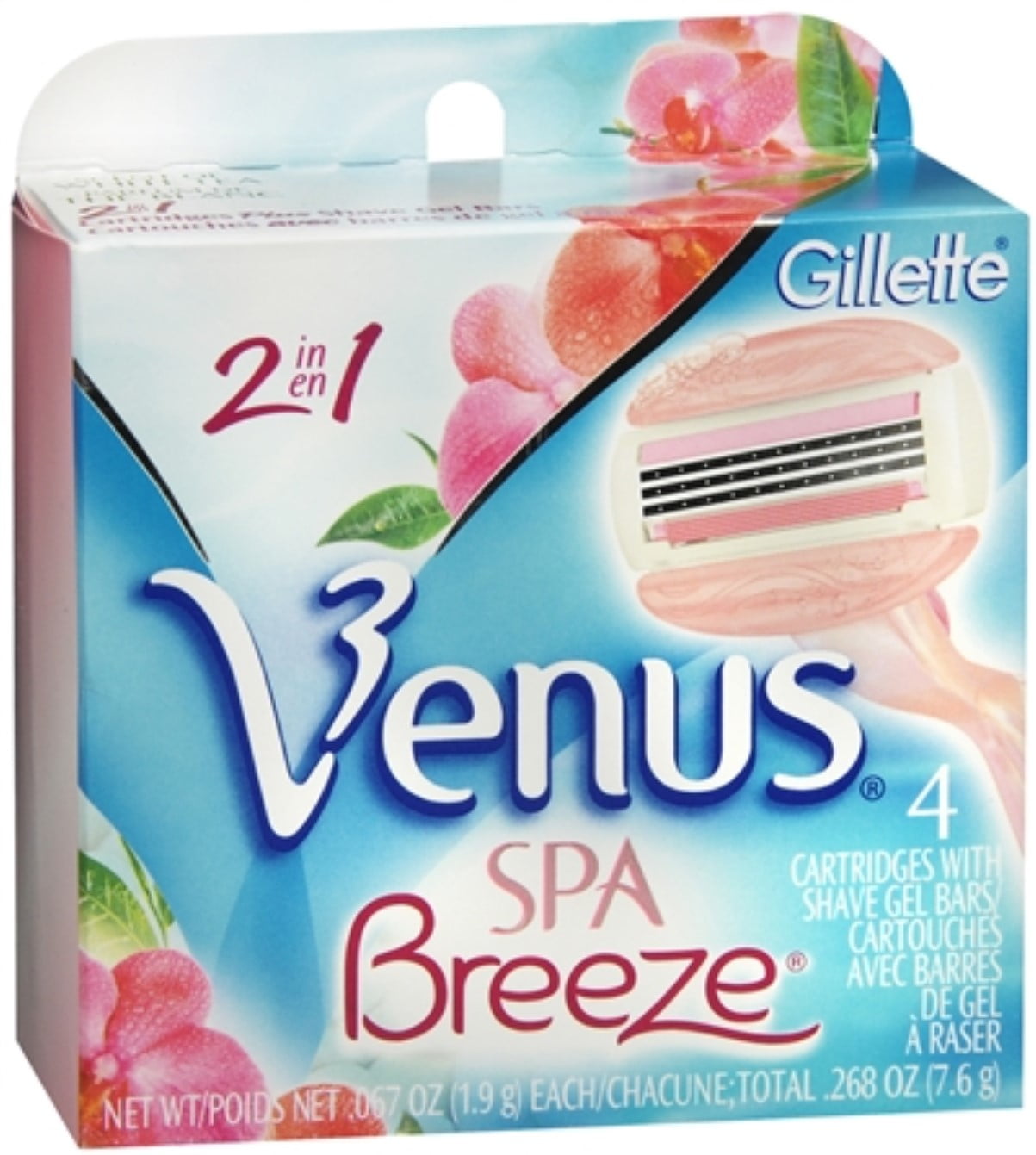 Gillette Venus Spa Breeze Cartridges 4 Each (Pack of 3) - Walmart.com