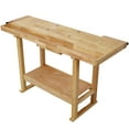 GUTALOR55-Inch Wood Workbench for Garage, Heavy-Duty Wooden Workbench ...