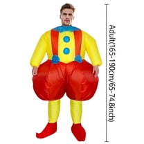 Inflatable Upside-Down Clown Costume - Funny Circus Outfit For Parties ...