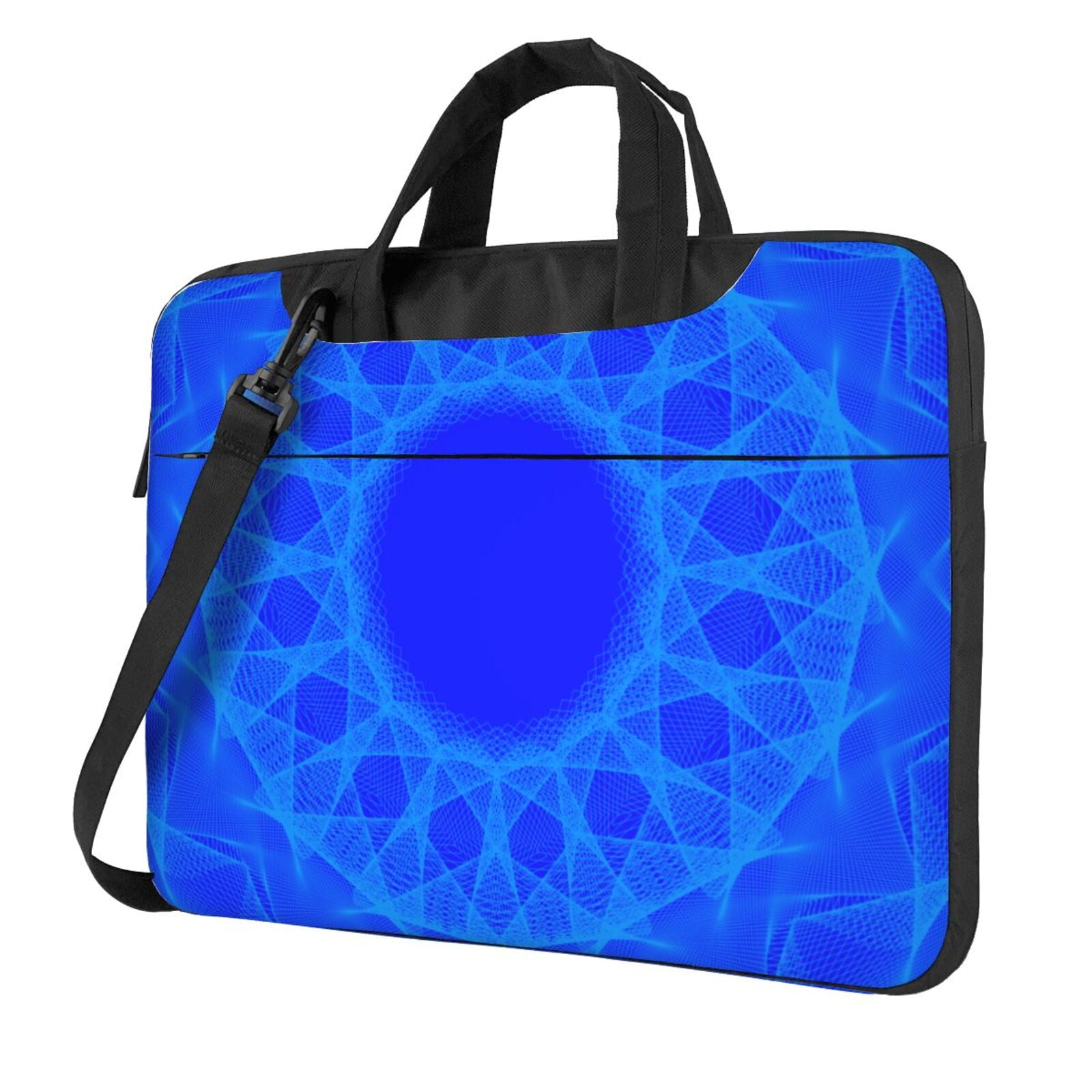 Blue Geometric Texture Laptop Bag, 13 inch Laptop or Tablet, Business ...