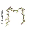 210cm Artificial Flower Vine Garland, Fake Floral Vines for Staircase ...