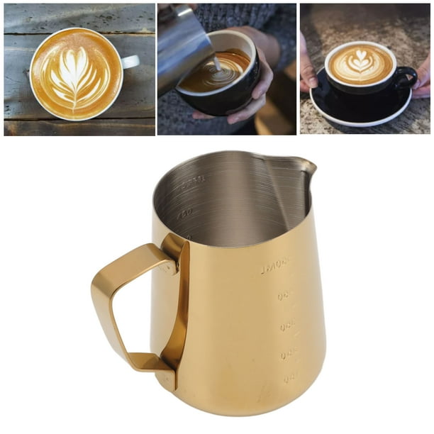 Milk Steaming Jug,Milk Frothing Pitcher Dual Milk Frothing Pitcher Milk ...