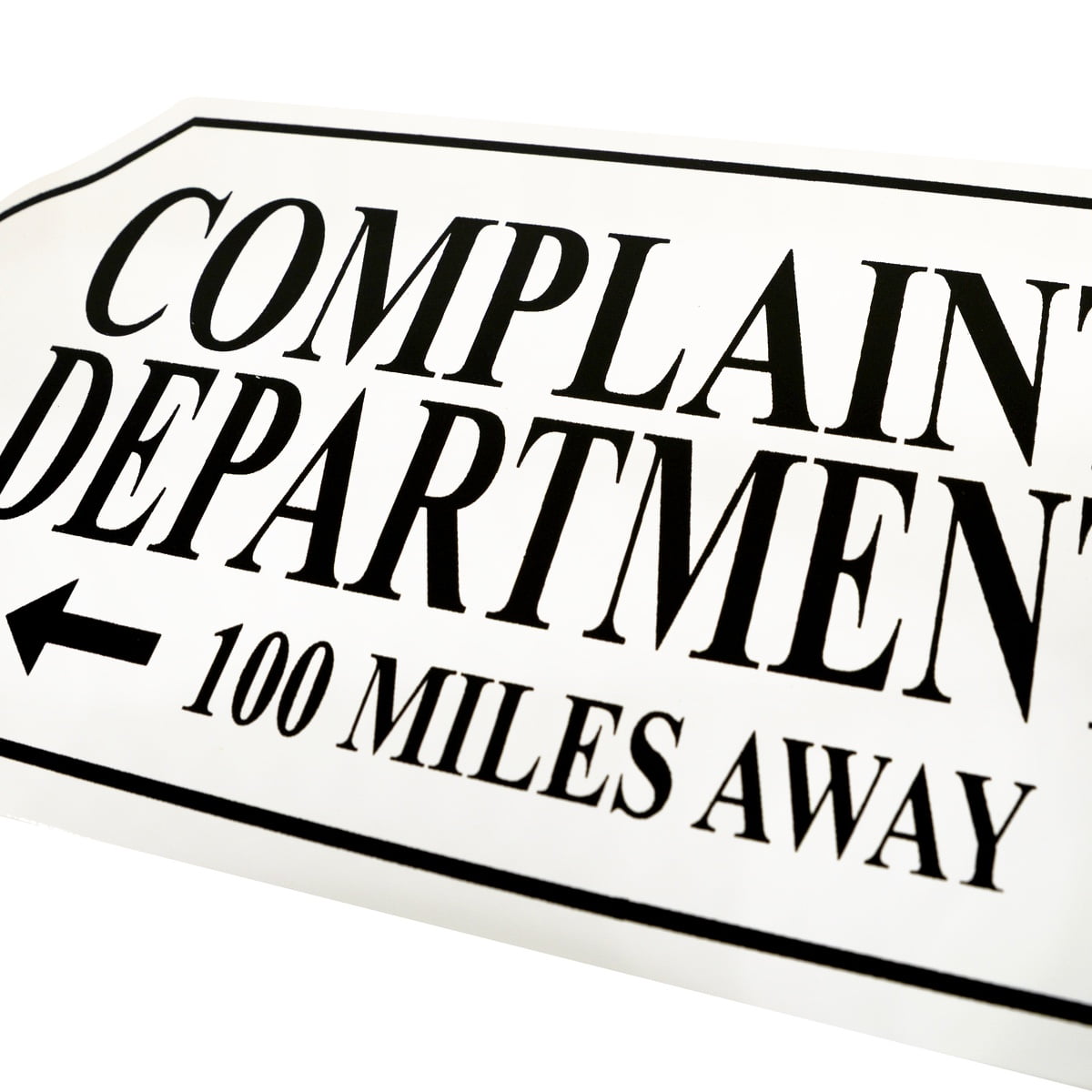 Complaint Department Humor