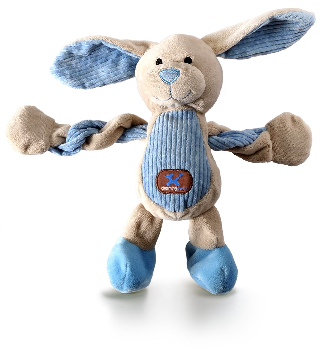 Charming Pet Pulleez Bunny Dog Toy, Blue, One-Size - Walmart.com