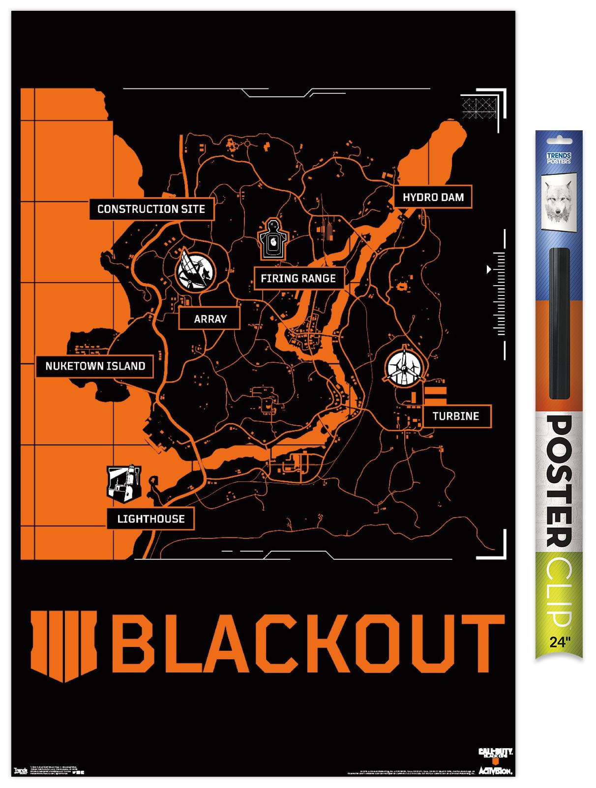Call of Duty: Black Ops 4 - Blackout Map Wall Poster, 22.375" x 34 ...