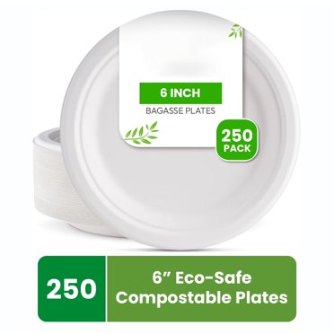 Dart Round Styrofoam Lunch Plates, 9 in, 500 ct (4 Packs of 125 ...