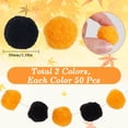 100Pcs 2 Colors DIY Craft Pom Pom Yarn Pom Pom Balls Mixed Color 30mm ...