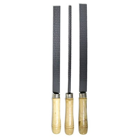 Ridgebuster 8"long, 3 Piece Wood Rasp File Set With Wooden Handles ...