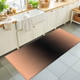 Area Rug 2x6ft Ombre Coral Pink Black Area Rugs for Kitchen Runner Rug ...