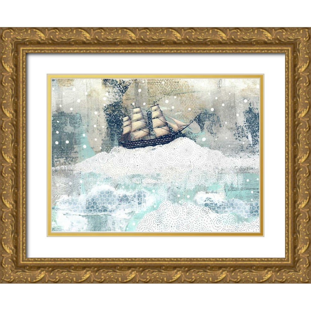 Ogren, Sarah 24x19 Gold Ornate Wood Framed with Double Matting Museum Art Print Titled - Ship ...