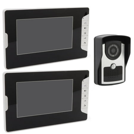 Intercom System Visual , 100V-240V Video Intercom Dual Monitor LCD ...