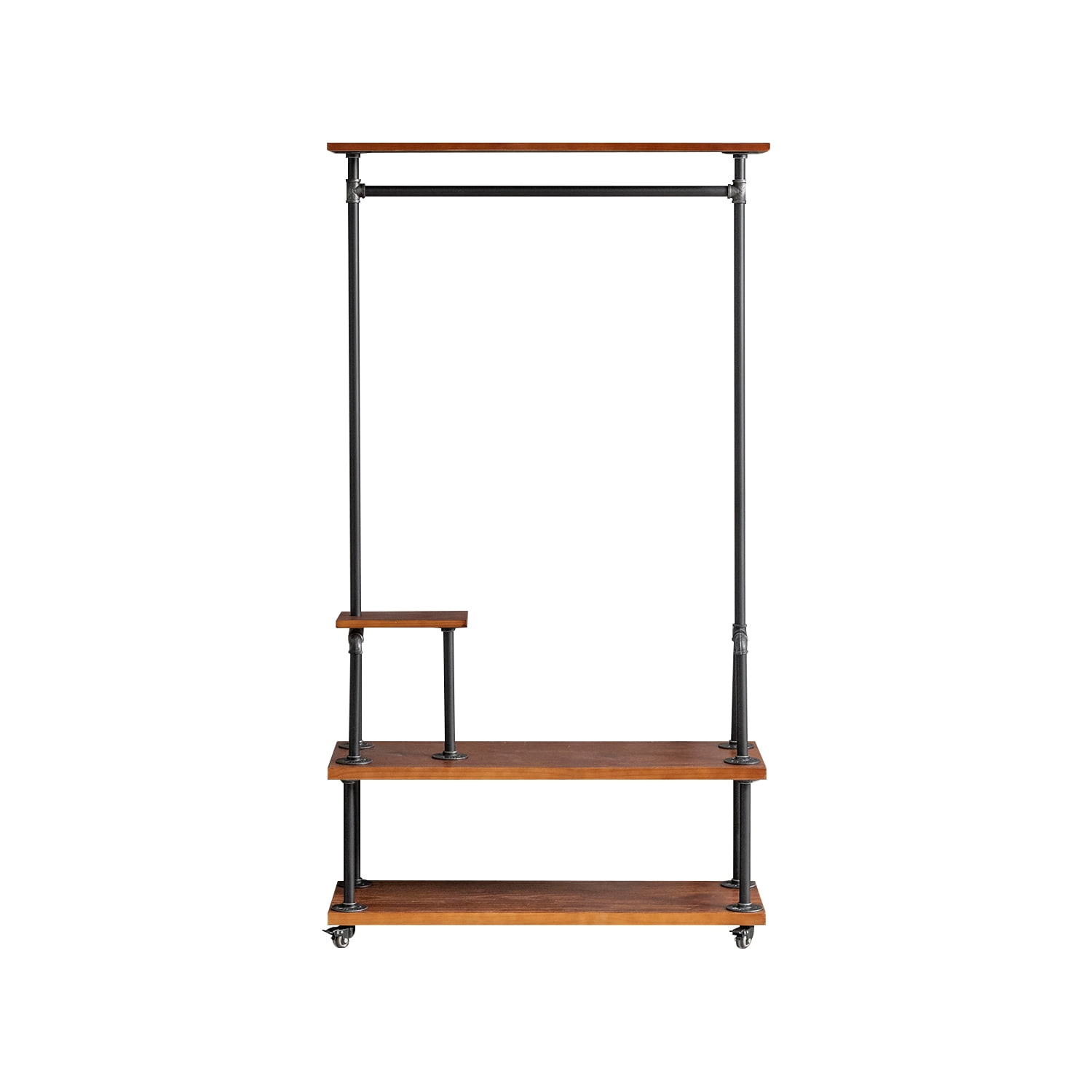 Industrial Garment Rack, Clothing Garment Rack on Wheels, Metal Pipes ...