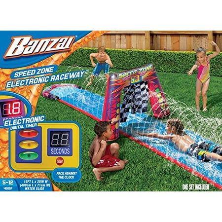 Banzai Speed Zone Electronic Racing Slide | Walmart Canada