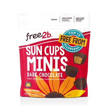 Sun Cups Dark Chocolate Sunflower Butter Cups, 1.5 Oz - Walmart.com