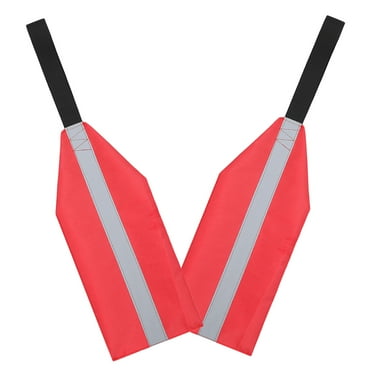 Anley Kayak Tow Red Safety Travel Flags with Reflective Strip - Warning ...