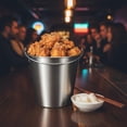 JWQFBC Stainless Steel Snack Bucket Fried Chicken Bucket Versatile ...