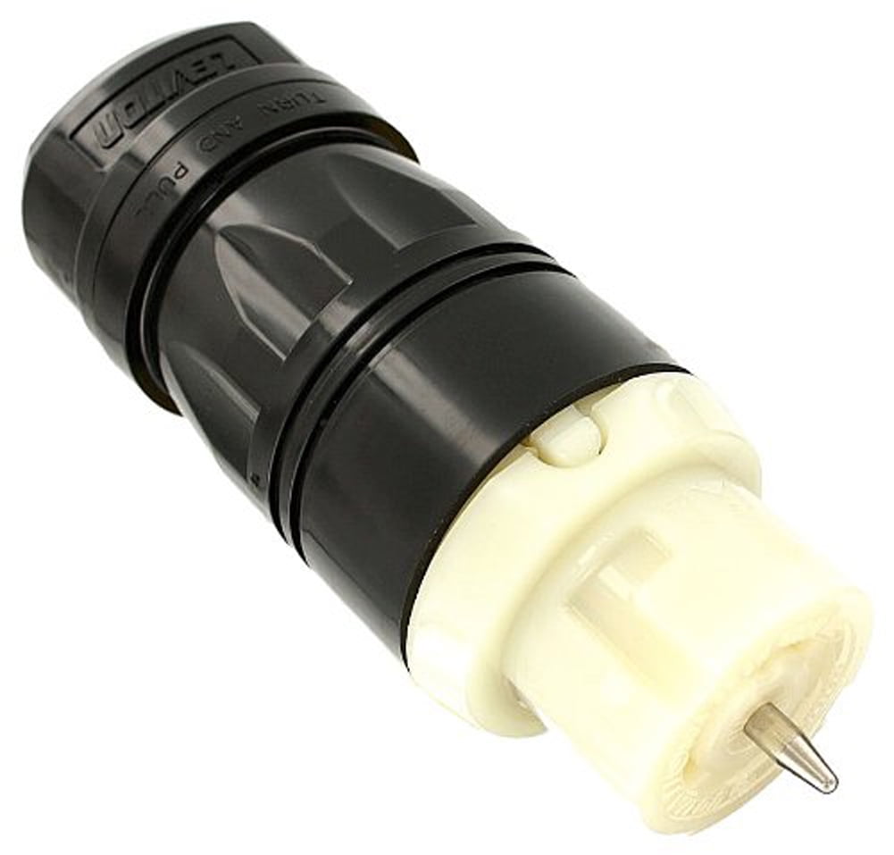 Leviton CS8464C Locking Connector, 50A, 480V, California Style, 2P3W ...