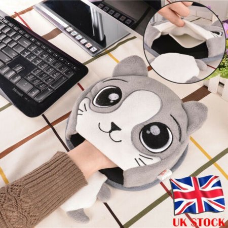 USB Heated Mice Pad Hand Warmer Cute Animal Pattern Mouse Pads Wrist ...