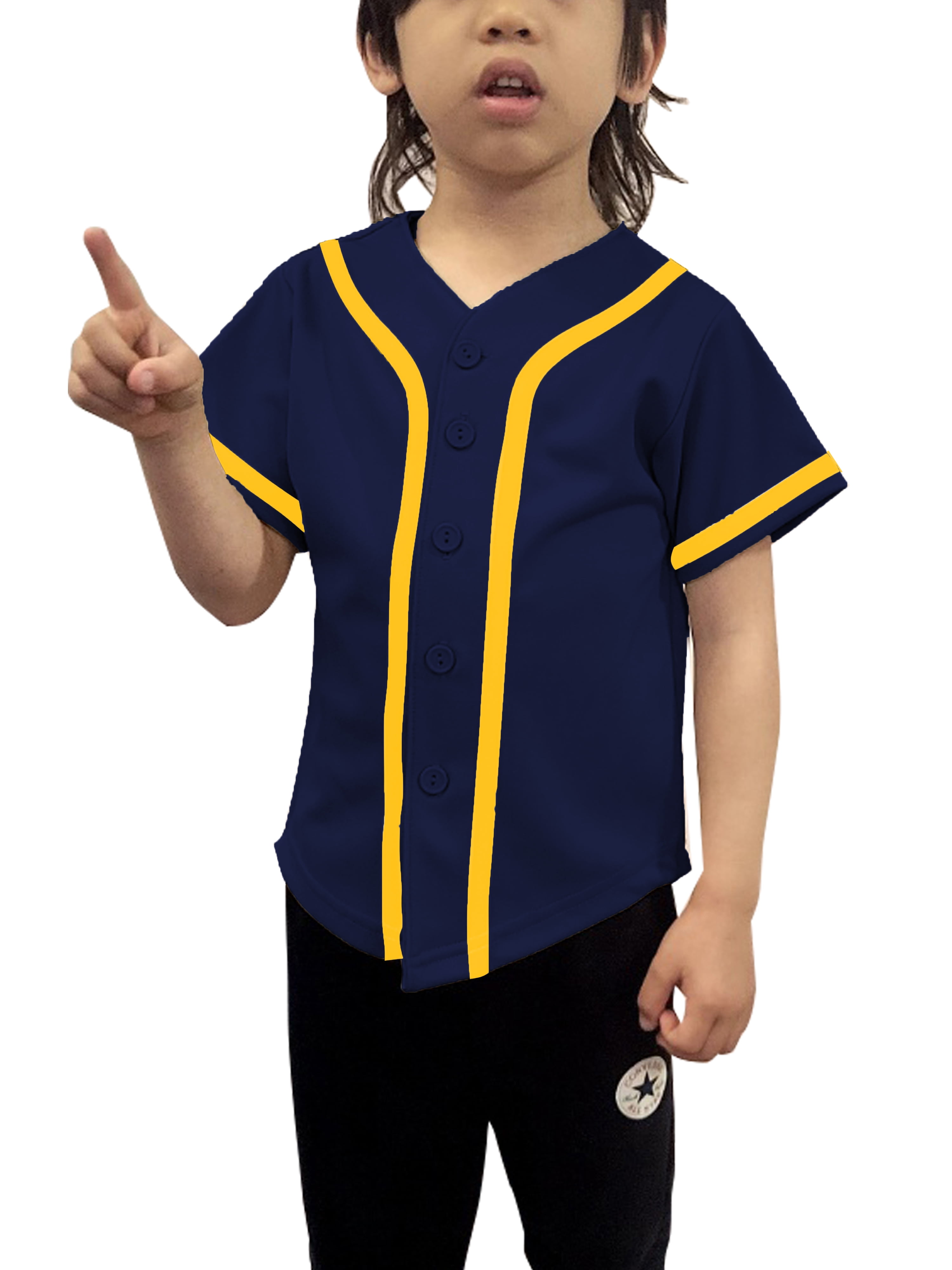 Lappel Kids Baseball Softball Button Down Jersey For Children Sports lappel-kids-baseball-softball-button-down-jersey-for-children-sports