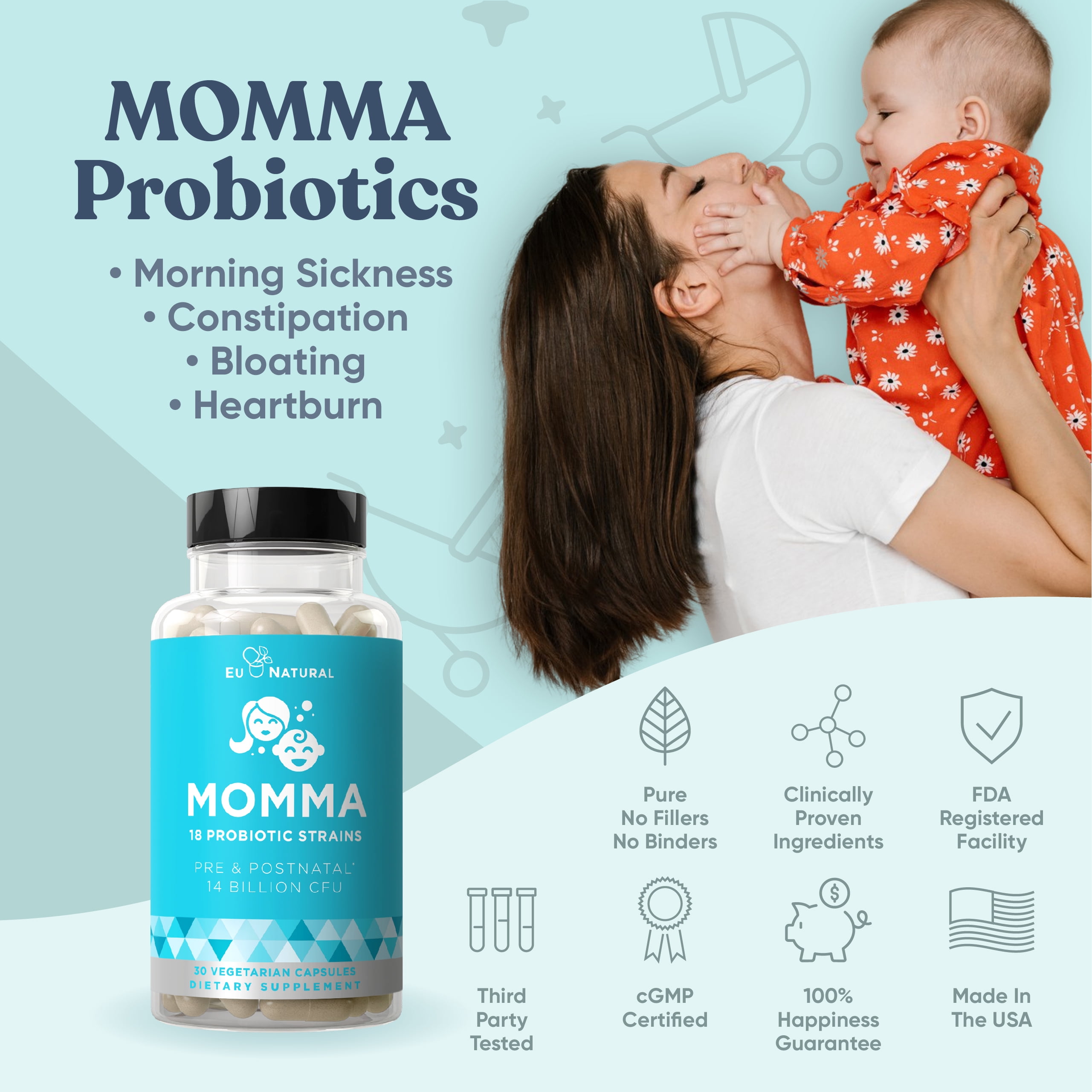 MOMMA Prenatal Probiotic Mom & Baby