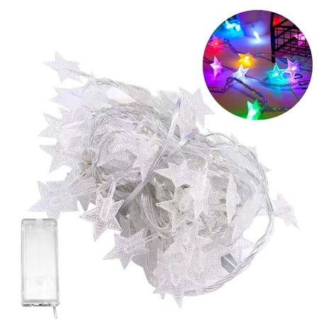 1.5Meter/4.9Ft 10LEDs Stars Design Fairy String Light Flexible ...