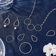 201 Stainless Steel Linking Ring Mixed Shapes Stainless Steel Color ...