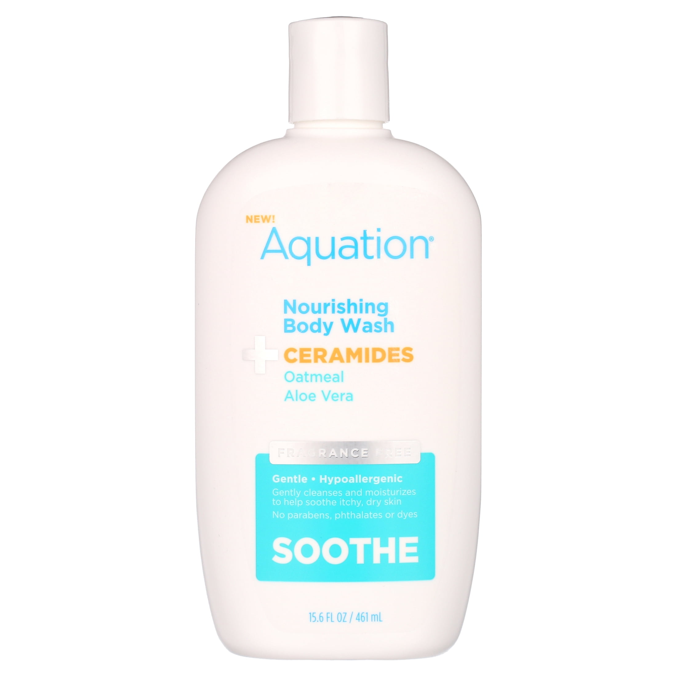 Aquation All Body Nourishing Body Wash with Ceramides, Fragrance Free ...