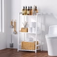 3 Tier Bamboo Bathroom Shelves, Ladder Shelf for Storage, Rustic Home ...