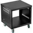 Auray ERS- 8U Steel Equipment Rack with 3" Casters (8 RU) - Walmart.com