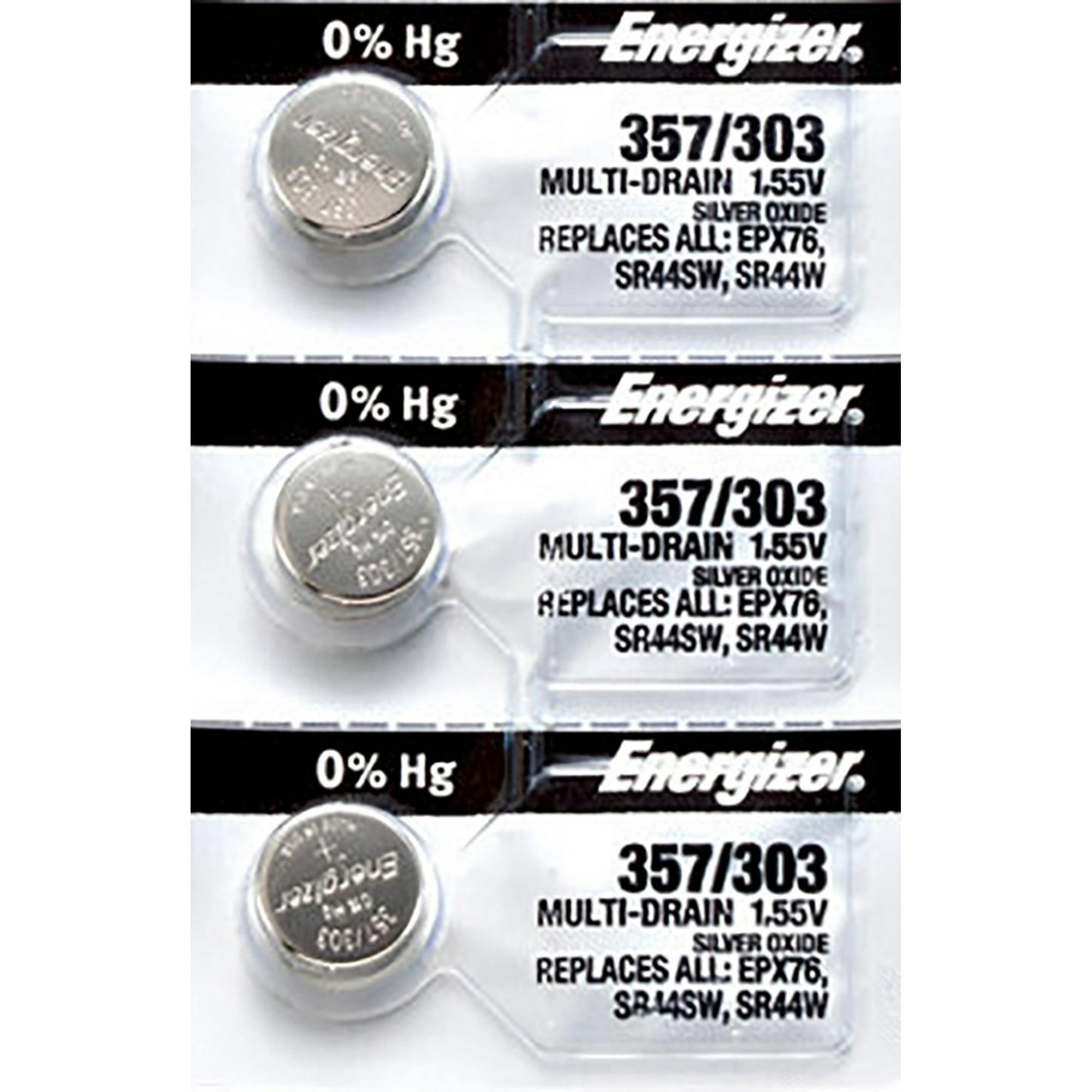 Click here for 3 X Energizer 357 Watch Batteries  Sr44w Or 303 Ba... prices