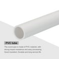 PVC Rigid Round Pipe 16mm ID 20mm OD 20cm/8" Length White High Impact ...