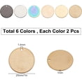 12Pcs 6 Colors PVD Vacuum Plating 304 Stainless Steel Pendants Blank ...