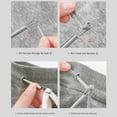 5Pcs Flexible Spring Load Drawstring Threader Steel Metal Elastic Cord ...