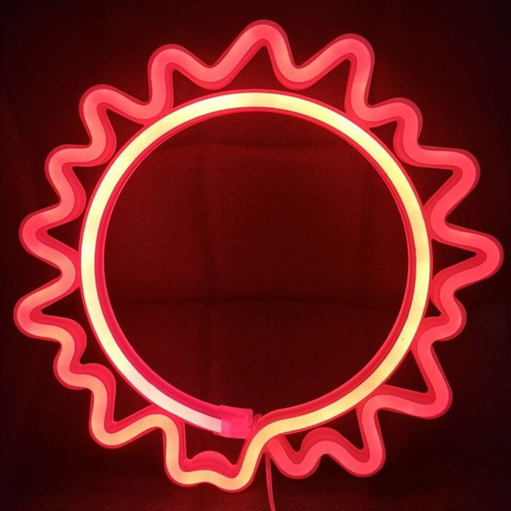 Coloody Sun Shaped Neon Lights LED Neon Light Sign Neon Wall Light ...